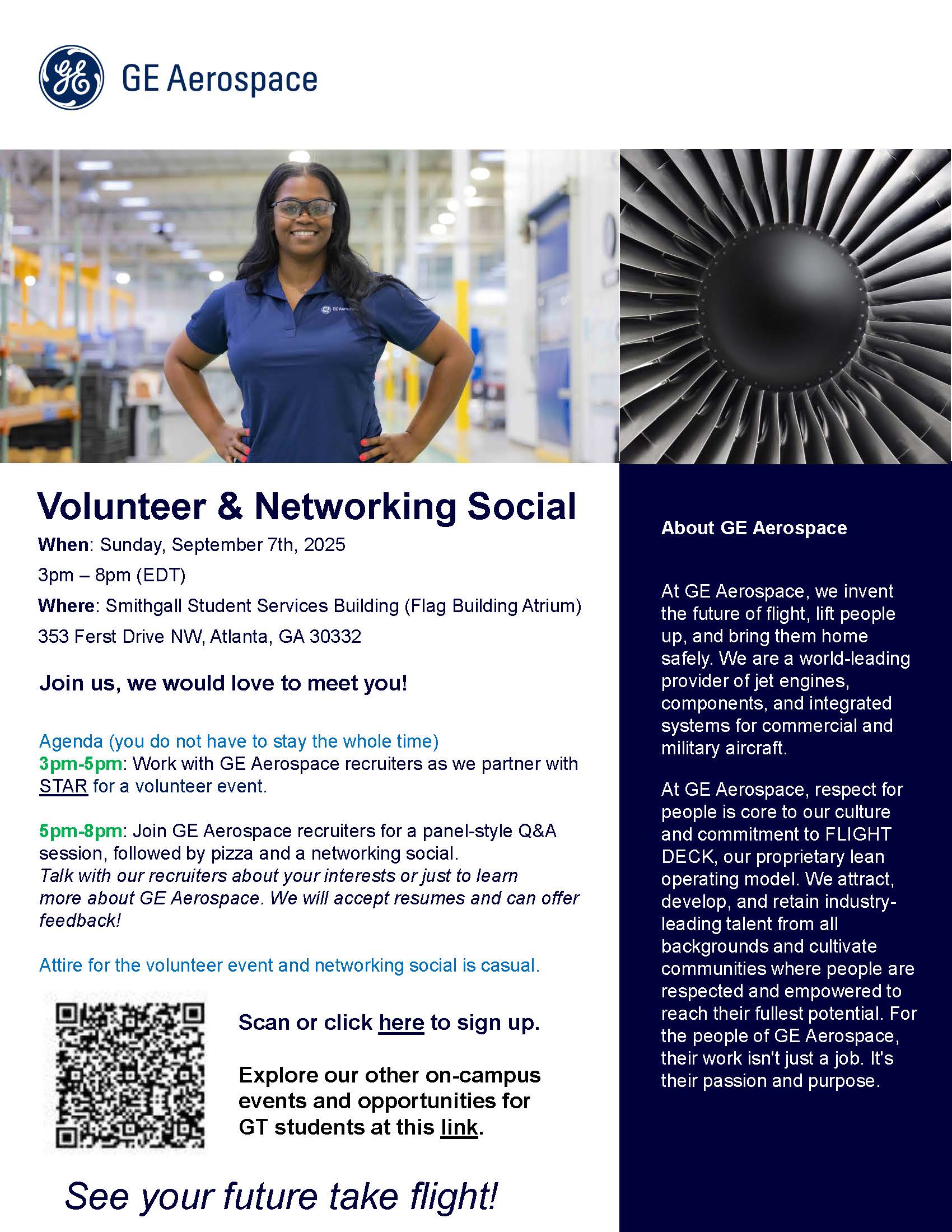 GE Aerospace Volunteer & Networking Social | Daniel Guggenheim School of Aerospace Engineering
